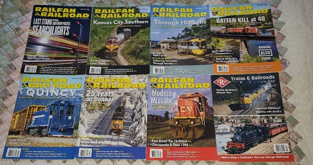 LOT OF 7 Railfan and Railroad Magazines 2022-2023 + 1 Trains & Railroads of Past EUR 17,90 ...