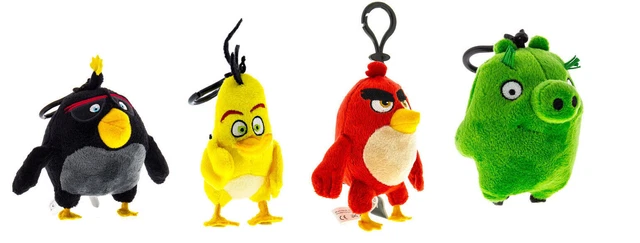 PORTE-CLÉS PELUCHE ANGRY Birds Super En Colère 9Cm - Choisissez Le ...