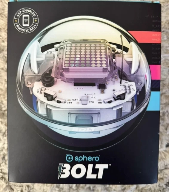 SPHERO BOLT APP Enabled Robot Ball Programmable Sensors LED Matrix K002 ...