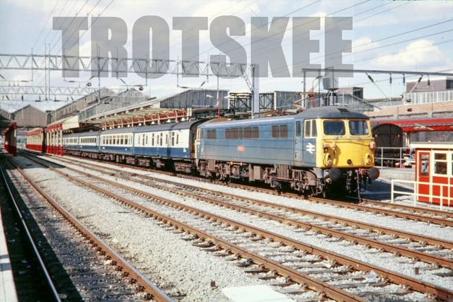 35MM SLIDE BR British Railways Electric Loco Class 87 87003 Crewe 1985 ...