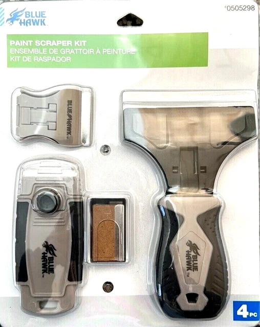 6 SETS PAINT Scraper Kit Razor Blade Knife Wallpaper Flooring Removal ...