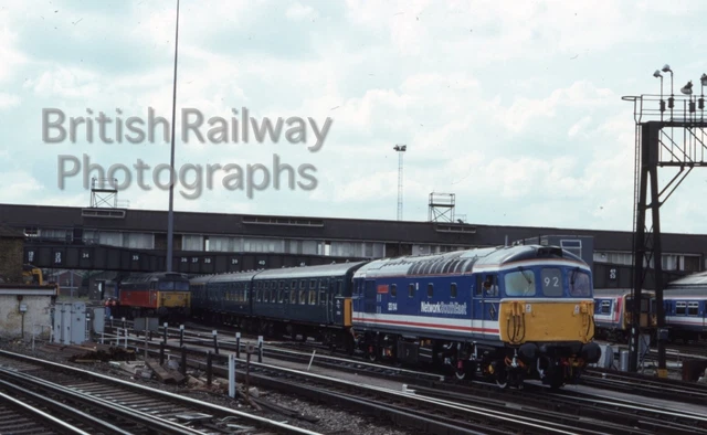 35MM SLIDE BR British Railways Diesel Loco 33114 Class 33 at Clapham ...