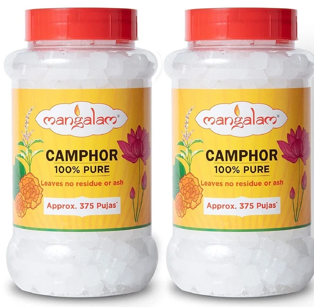 MANGALAM 100% PUR Camphre Kapoor Comprimé Pot de 250g Env. 375 Pujas ...
