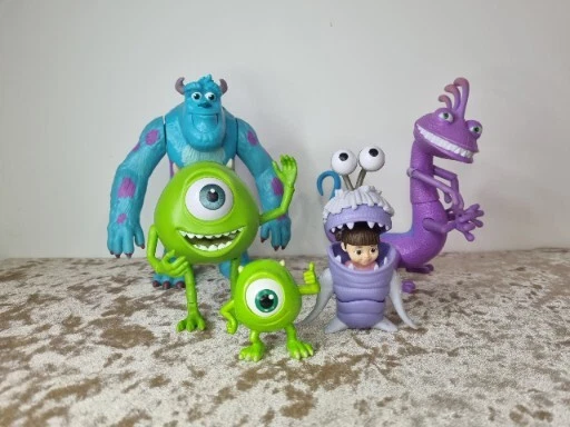DISNEY PIXAR MONSTERS Inc Figures Randal Mike Sully Boo Posable Toys £ ...