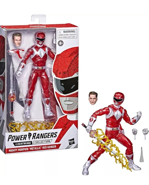 POWER RANGERS LIGHTNING Collection Mighty Morphin Metallic Red Ranger ...