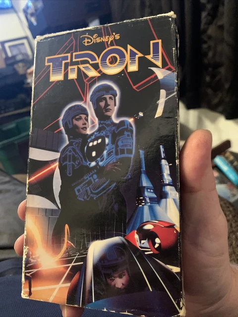 TRON VHS TAPE Original Walt Disney Home Video 1982 Jeff Bridges Sci-Fi ...