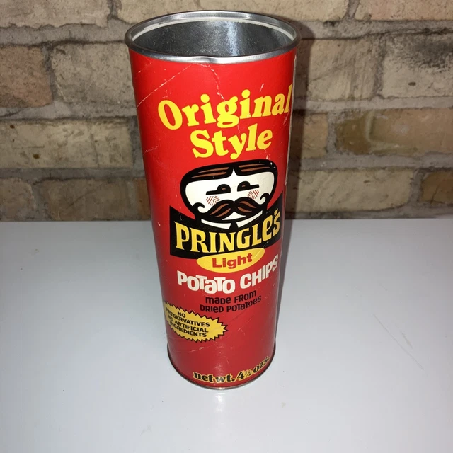 VINTAGE 70S PRINGLES Original Style Potato Chips Empty Can Made In USA ...