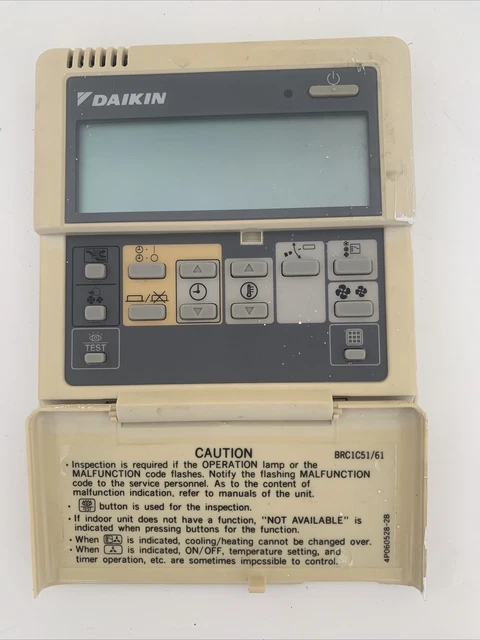 DAIKIN HARD WIRED Air Conditioning Remote Controller Unit Screen ...