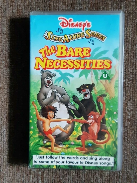 DISNEY'S SING ALONG Songs The Bare Necessities VHS Video - UK freepost EUR 4,25 - PicClick IT