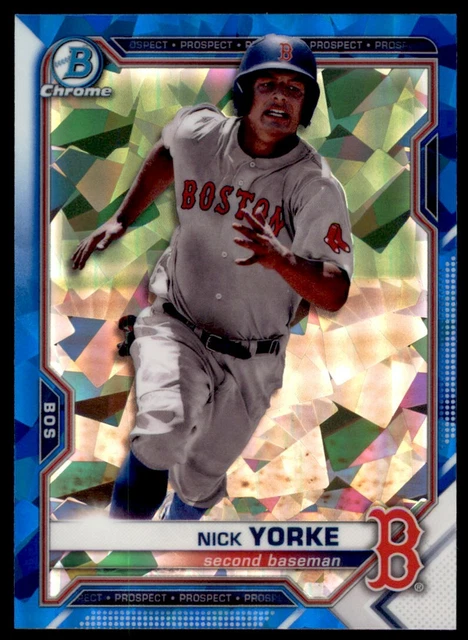 NICK YORKE 2021 Bowman Chrome Prospects recrue saphir Boston Red Sox #BCP114 1 EUR 7,73 ...