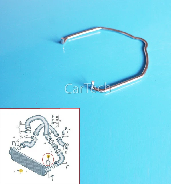 PER VW GOLF Passat Tiguan Transporter Intercooler Tubo Turbo Clip Di ...