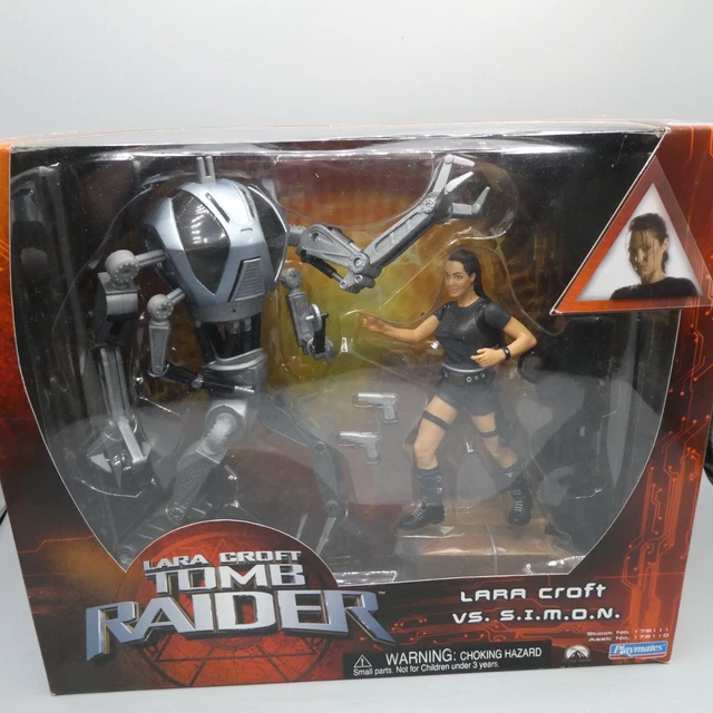 PLAYMATES TOYS TOMB Raider Lara Croft vs Simon Action Figure Unopened £ ...