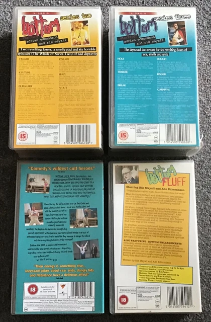 BOTTOM,SERIES TWO,THREE,AN ARSE Oddity,Fluff,1991-5,Vhs Tapes.great ...