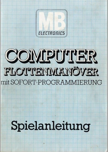 MB COMPUTER FLOTTENMANÖVER PDF Anleitung, Spielanleitung, Ersatzteil ...