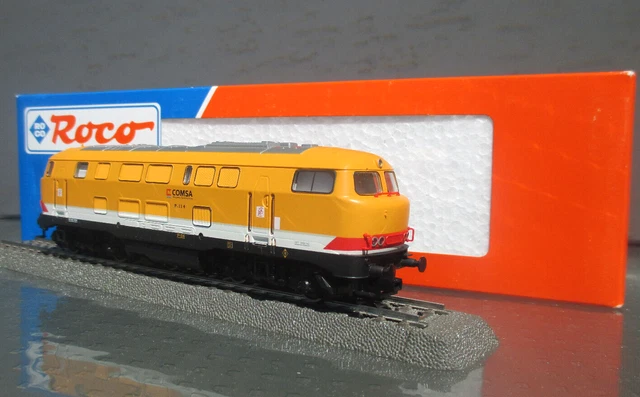 ROCO HO * DC Diesellok 43795 RENFE, Comsa Rh6700 Bauzuglok, ehem DB ...