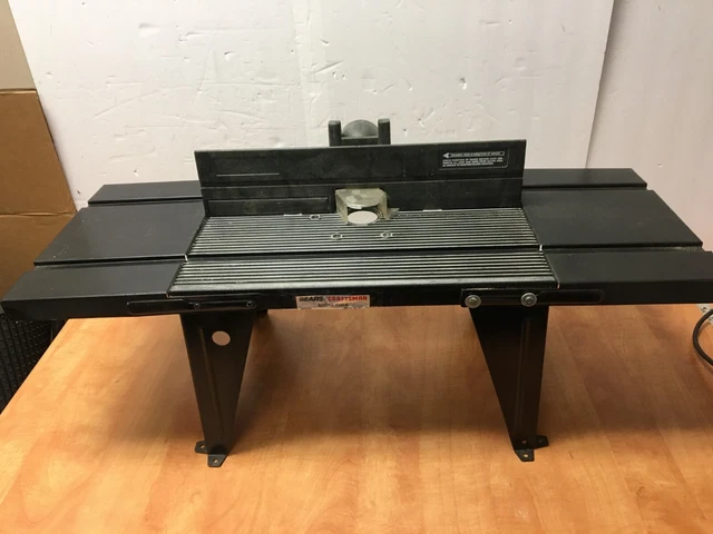 SEARS/CRAFTSMAN 25479 34&X 13"X 11" Router Table w/extensions $59.99 ...