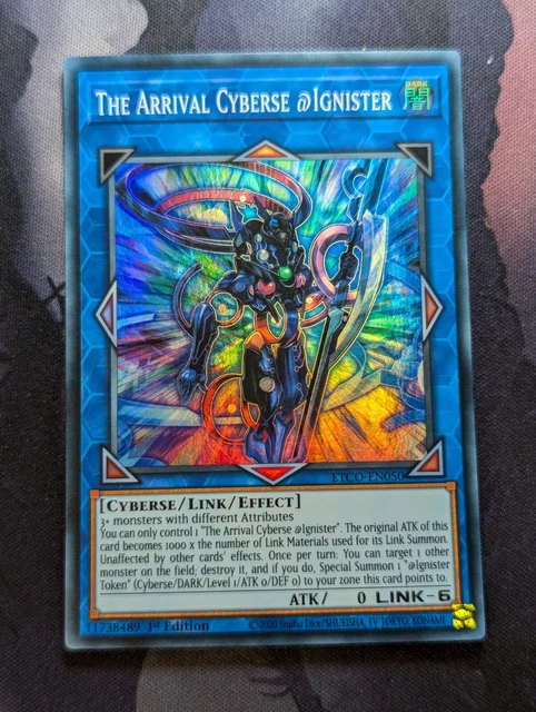YU-GI-OH! THE ARRIVAL Cyberse @Ignister Super Rare Card ETCO-EN050 NM/VLP EUR 3,98 - PicClick FR
