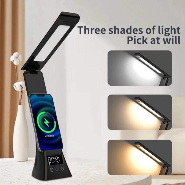 LED DESK LAMP Foldable Dimmable Touch Control Night Reading Light USB £ ...