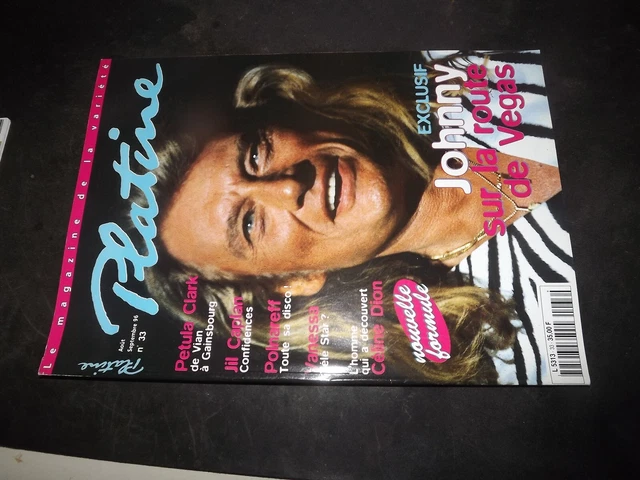 0104 PLATINE N°33 Hallyday - Polnareff - Céline Dion - Petula Clark ...