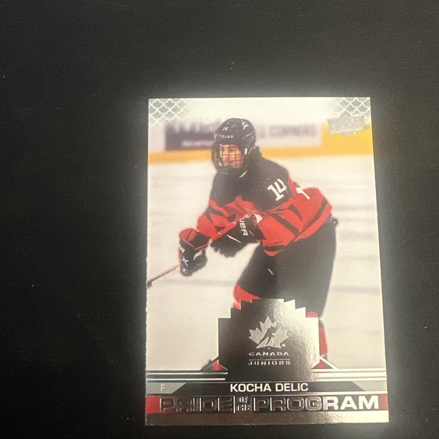 2022-23 PONT SUPÉRIEUR équipe Canada juniors Kocha Delic #85 fierté du programme EUR 2,21 ...