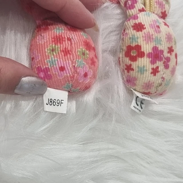 JELLYCAT BLOSSOM BUNNY Pink and Cream Cordy Roy Mini Bean New BNWOT ...