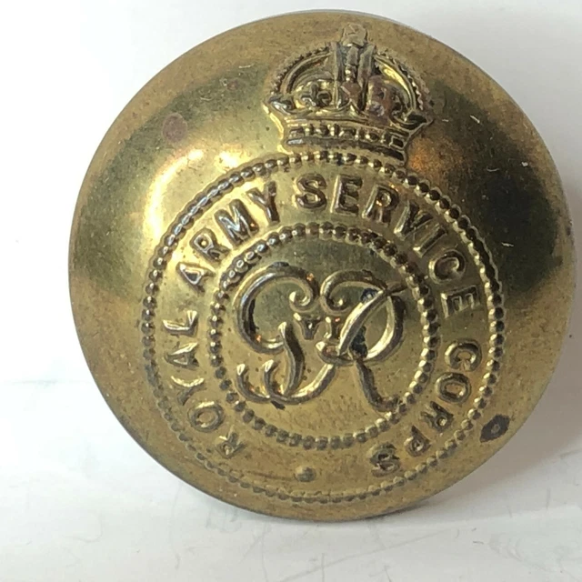 WW2 ROYAL ARMY service Corps Officers Button 24 mm George Vi cipher £7. ...