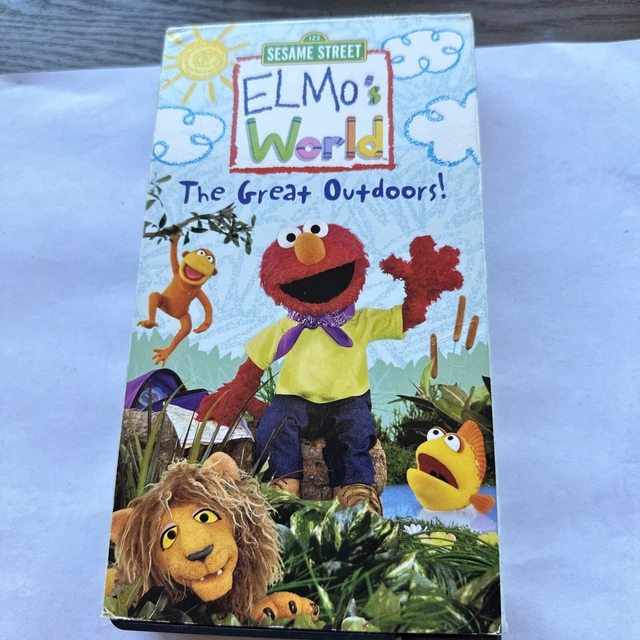 SESAME STREET ELMOS World The Great Outdoors Vhs Movie Tape VCR 2003 £9 ...