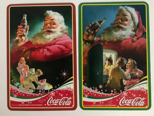 COCA COLA COKE Santa Claus Father Christmas Advert Vintage Swap Playing ...