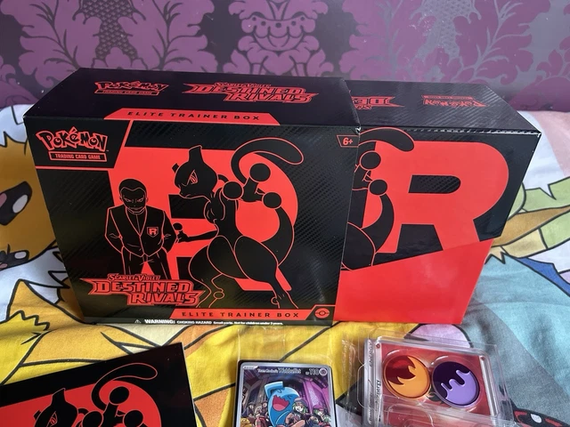 POKEMON DESTINED RIVALS ETB Elite Trainer Box *EMPTY* Wobbuffet SVP 203 ...
