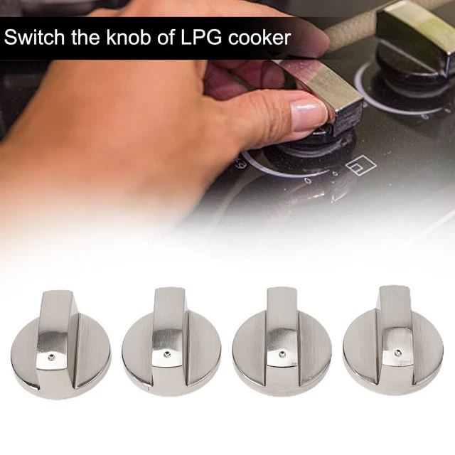 SILVER GAS STOVE Control Switches Upgrade Your Cooking Experience Set ...
