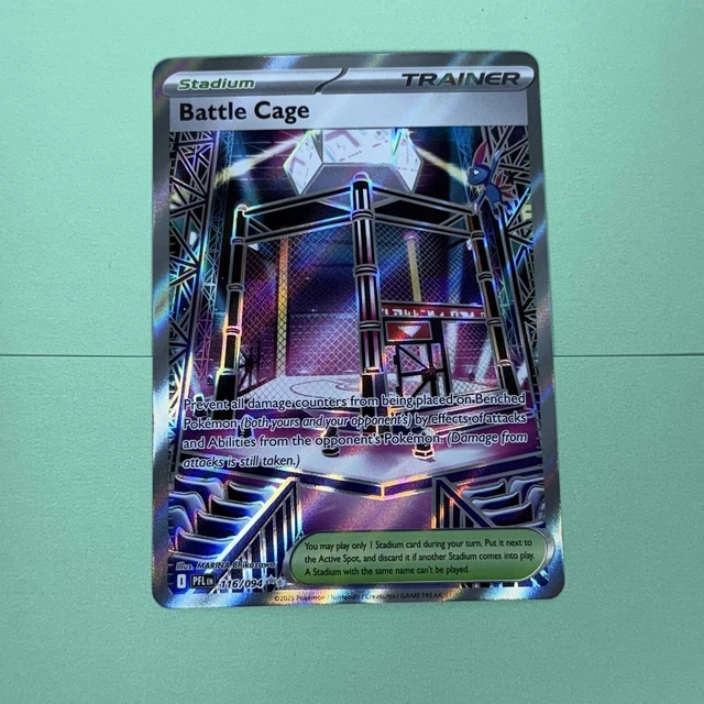 BATTLE CAGE 116/94 Pokémon TCG Phantasmal Flames Full Art Ultra Rare £4 ...