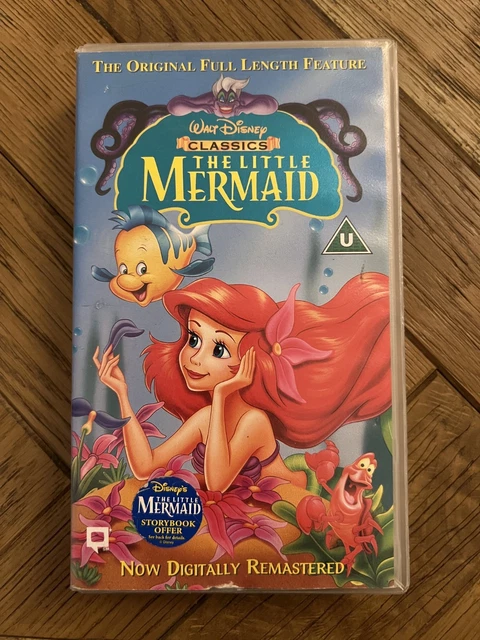 THE LITTLE MERMAID - VHS Video Tape Film Walt Disney Classics Animated ...