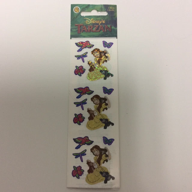 VINTAGE SANDYLION DISNEY Tarzan Stickers 1999 RARE New Old Stock $39.99 ...