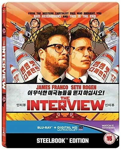 THE INTERVIEW ( Blu-ray + Digital HD Steelbook ) **NEW** £15.00 - PicClick UK