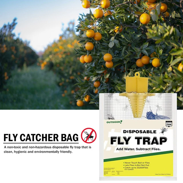 FLY TRAP BAGS Hanging Insect Catching Traps Disposable for Home ... FLY TRAP BAGS Hanging Insect Catching Traps Disposable for Home ...