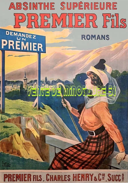 ABSINTHE - PREMIER à Romans 26- Premier Fils C Henry Succ° - A3 ...