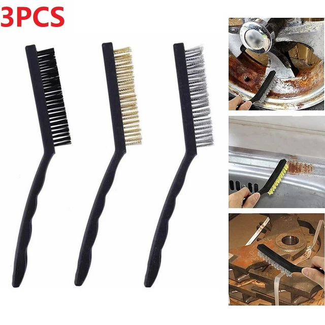 EFFICIENT MINI WIRE Brushes for Rust Corrosion and Dirt Cleaning Set of ...