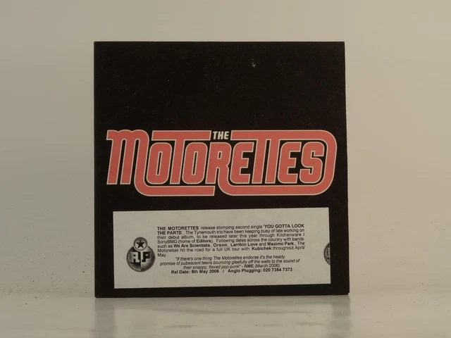 THE MOTORETTES YOU GOTTA LOOK AT THE PARTS (D82) 1 Track Promo CD ...