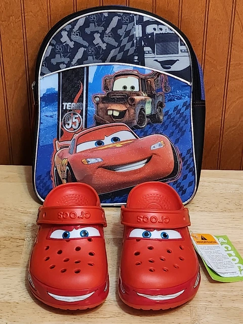 KIDS LIGHTNING MCQUEEN Disney Cars Classic Croc-style Clogs Light Up £ ...