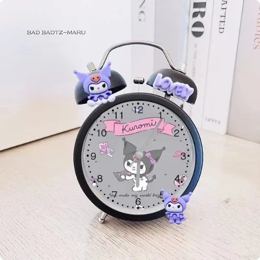 KAWAII SANRO CARTOON Alarm Clock Cute Anime Cinnamoroll Ringing Alarm ...