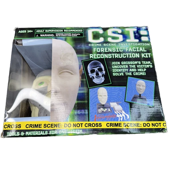 CSI CRIME SCENE Investigation Forensic Facial Reconstruction Kit NEW ...