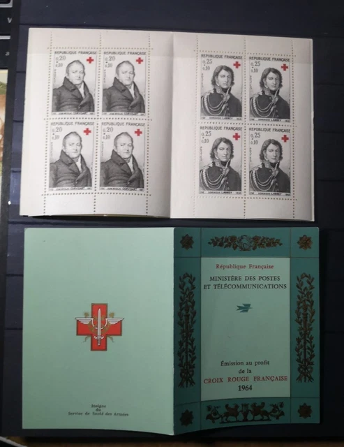 TIMBRE FRANCE ANNÉES 1964 N°2013 carnet Croix Rouge timbres N°1433/1434 neufs** EUR 0,80 ...