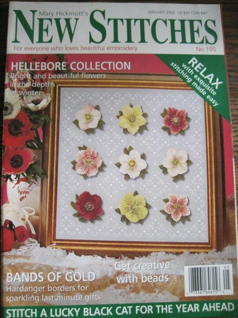 MARY HICKMOTTS NEW Stitches January 2002 Embroidery Magazine #105 £8.12 ...