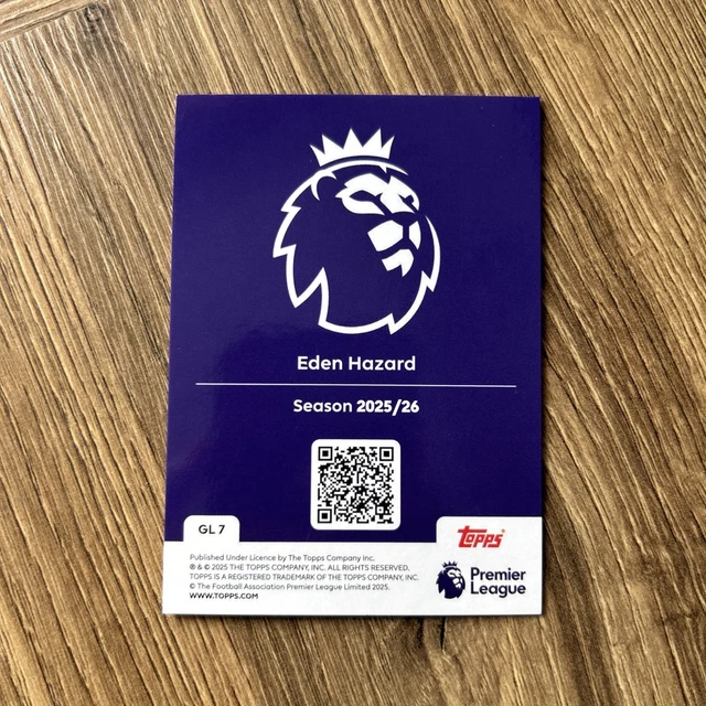 TOPPS PREMIER LEAGUE 2025/2026 Eden Hazard Gold Lion Rare Insert ...