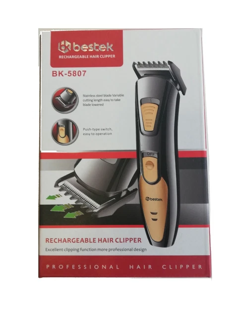 BESTEK BK-5807 TAGLIACAPELLI A Batteria Elettrico Ricaricabile ...