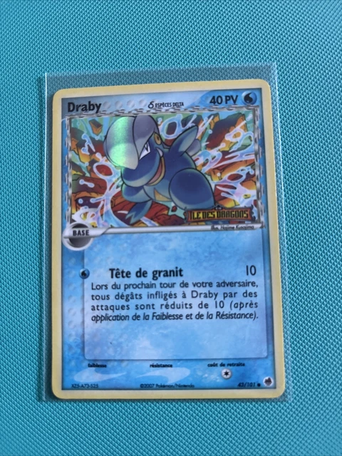 CARTE POKEMON FR Draby 43/101 Holo Reverse série EX. ile des dragons État Exc + EUR 11,00 ...