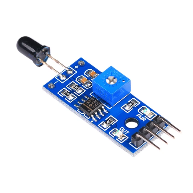 4 PIN IR Flame Detection Sensor Module 3.3V-5V Accessories for Arduino ...
