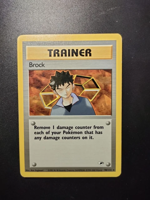 BROCK SET GYM Heroes 98/132 card pokemon rara ENG EUR 9,99 - PicClick FR