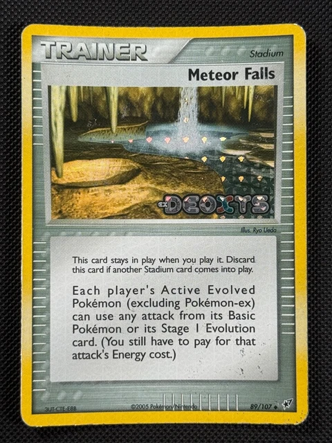 METEOR FALLS 89/107 STAMPED Pokémon Card EX Deoxys Reverse Holo Uncommon £5.99 - PicClick UK