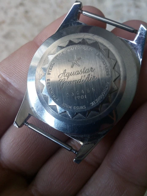 AQUASTAR GRAND'AIR 34MM Case Box For Movement AS 1701 £61.63 - PicClick UK